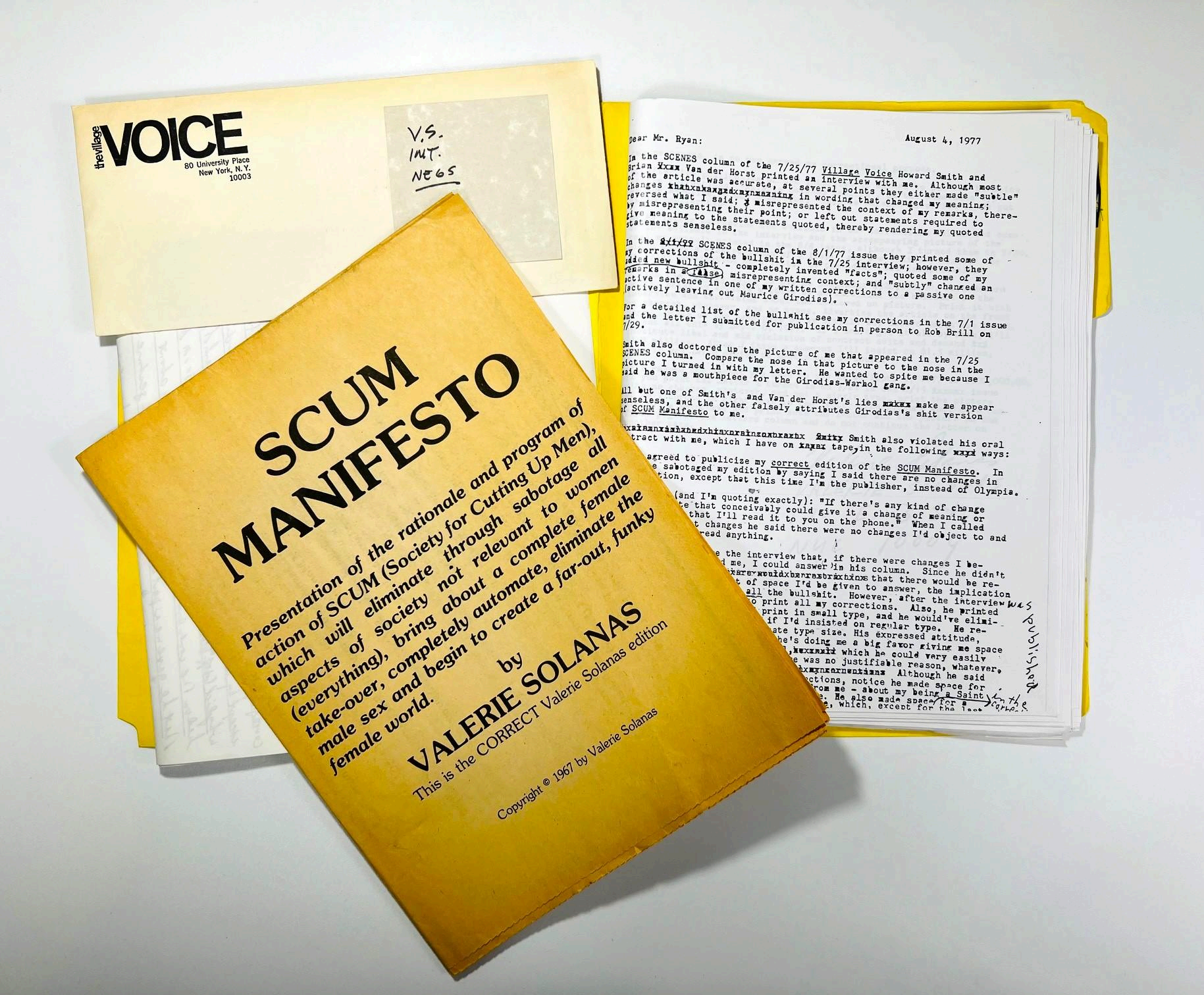 "The Robespierre of feminism" – Glenn Horowitz Bookseller